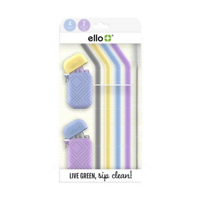 Ello 7pc Fold & Store Straws with Two Cases – BrickSeek