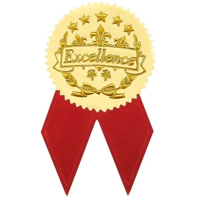 Gold Excellence Sticker Large Principal Award Labels 5cm Award