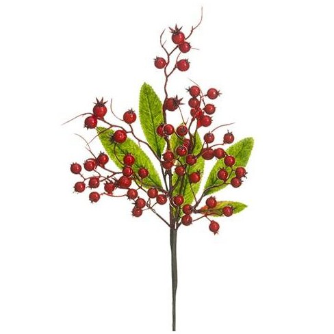 Allstate Floral 16" Red Berry Artificial Christmas Spray : Target