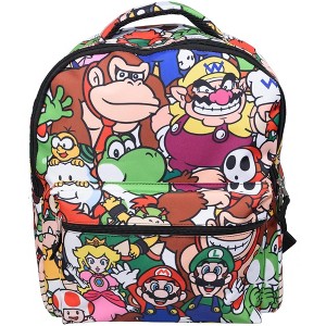 Super Mario Brothers Backpack, 16 Nintendo School Bag Featuring a Big ...