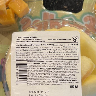 Disney Foodles Peeled Apples, Cheese & Crackers Crunch Pak - 3.85oz ...