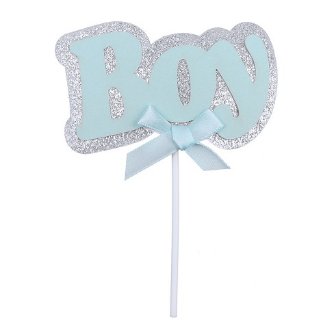 O'creme Blue 'boy' Cake Topper : Target