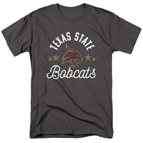 Texas State University Official Bobcats Adult T-shirt, Charcoal, Medium ...