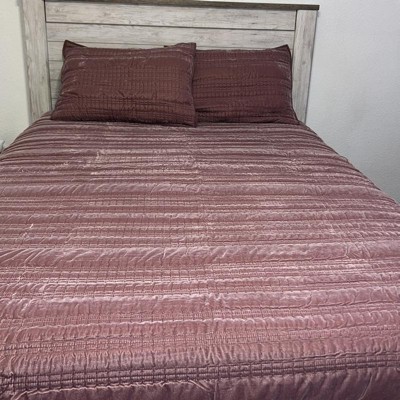 Full/queen Boho Lofty Velvet Quilt Purple - Threshold™ : Target