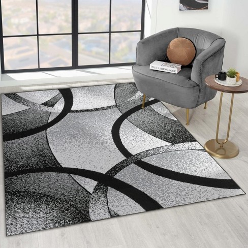 Luxe Weavers Geometric Patterned Gray 8x10 Area Rug : Target