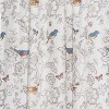 Mockingbird Toile Lined Curtain Panel With Rod Pocket - 1pk - Levtex ...