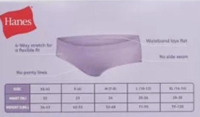 Hanes Girls' 4pk Seamless Hipster - Colors May Vary L : Target