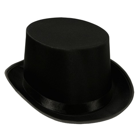 Beistle Satin Sleek Top Hat One Size Black 60839-bk : Target