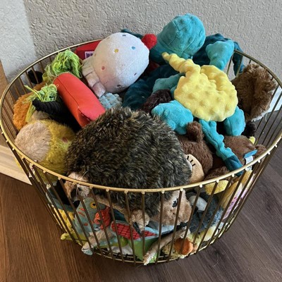 18" X 11" Metal Wire Basket With Gold Finish - Threshold™ : Target