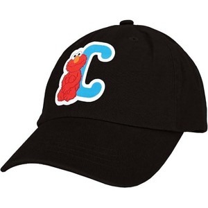 Sesame Street Elmo Kids Toddler Cap with Initial (C) Black, Toddler ...
