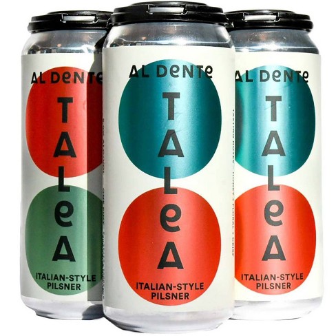 Talea Beer Co. Al Dente Italian Style Pilsner - 4pk/16 Fl Oz Cans : Target