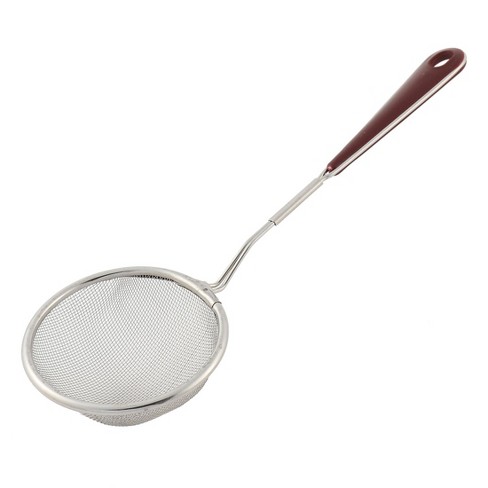 Unique Bargains Household Kitchen Plastic Handle Metal Fine Mesh Wire ...