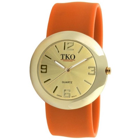 Tko Orlogi Metal Slapper With Silicone Band - Gold/orange : Target