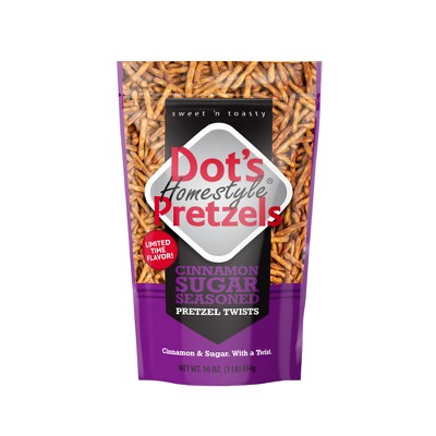 Dot's Pretzels Cinnamon Sugar Pretzels - 16oz : Target