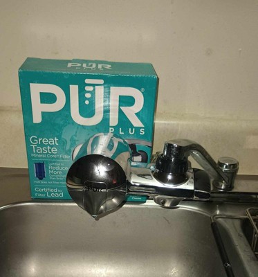 Pur Plus Faucet Horizontal Mount Water Filtration System Chrome Pfm400h ...