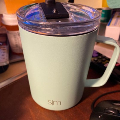 Simple Modern 12oz Stainless Steel Scout Mug With Clear Flip Lid Black ...