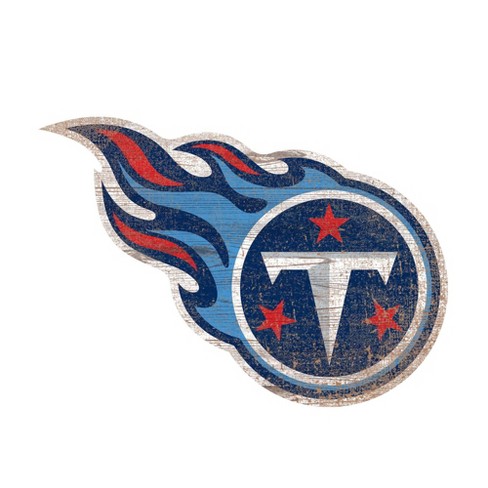 Nfl Tennessee Titans Distressed Logo Cutout Sign : Target