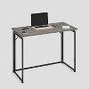 Space Saving Folding Desk Gray - Techni Mobili : Target