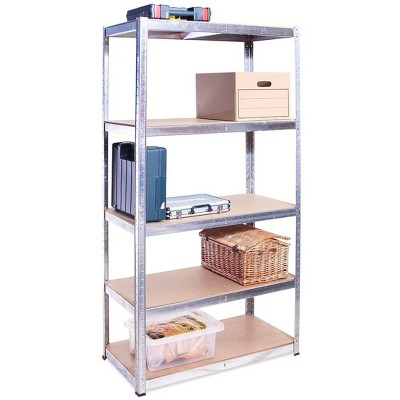 Trestles 36 X 72" Multipurpose 5 Tier Adjustable Storage Metal Frame ...