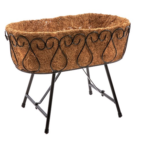 The Lakeside Collection Coir Planter - Coconut Coir Outdoor Planter For ...