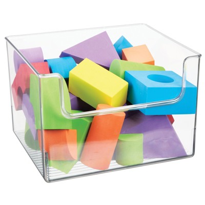 Mdesign Linus Front Dip Storage Bin Cubby Organizer, 4 Pack - 10 X 12 X ...