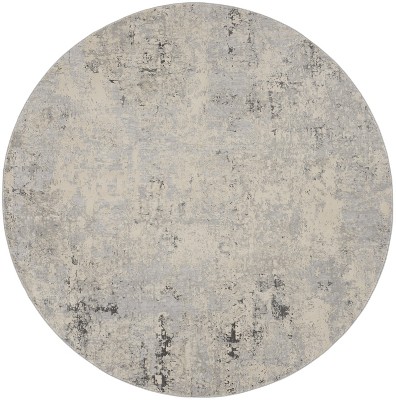 Nourison Rustic Textures Abstract Indoor Area Rug Grey/beige 5'3" X ...