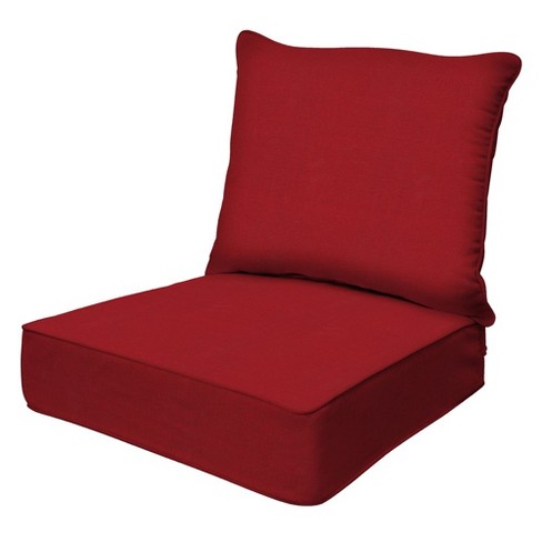 Honeycomb Outdoor Deep Seating Cushion Set - Textured Solid Imperial ...