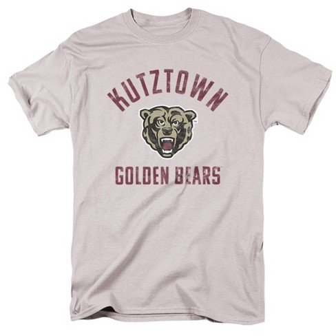 Kutztown University Official Ku Golden Bears Logo Adult T-shirt, Silver ...