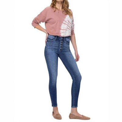 Women's High Rise Skinny Jeans - Judy Blue 18 : Target