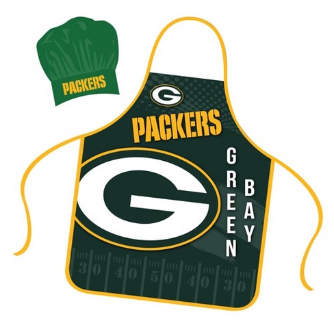 Nfl Apron & Chef Hat Set, With Large Team Logo - Green Bay Packers : Target