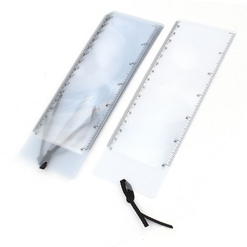 Unique Bargains 3x Bookmark Ruler Reading Magnifier Fresnel Lens Sheet ...