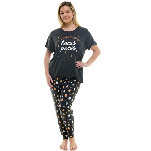 Jaclyn Short Sleeve Crew Neck & Jogger Halloween Pajama Set : Target