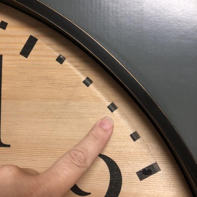 26" Grand Central Station Wall Clock Tan/black - Threshold™ : Target