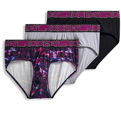Jockey Men's Infinite Cool Microfiber Stretch Brief - 3 Pack S Military ...