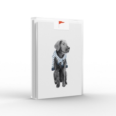 Preppy Black Lab Greeting Card Pack Set (8 Ct.) By Ramus & Co : Target