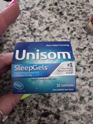 Unisom SleepGels Sleep-Aid Soft Gels - Diphenhydramine HCl - 60ct : Target