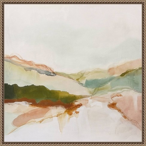 Amanti Art Rifts And Ridges Abstract Landscape Ii By Urban Road Framed ...