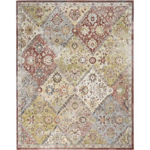 Nourison Juniper Jpr01 Indoor Only Area Rug - Terracotta Multicolor 7 ...