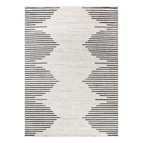 World Rug Gallery Bohemian Stripe Area Rug - Cream 7'10" X 10' : Target