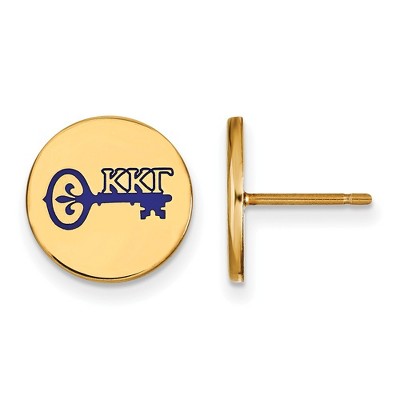 Black Bow Jewelry 14k Yellow Gold Plated Sterling Silver Kappa Kappa ...