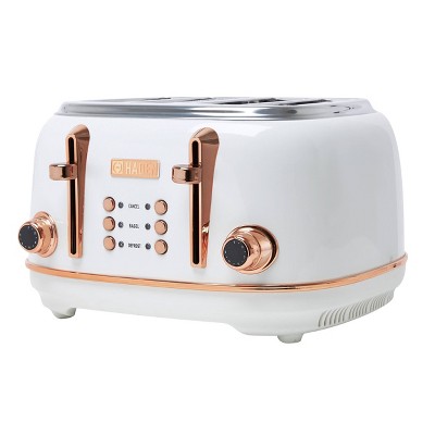 Heritage 4-slice Wide Slot Toaster - Ivory And Copper : Target