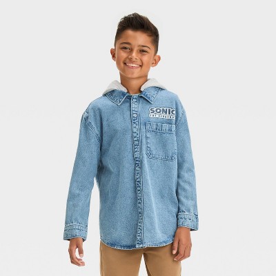 Sonic The Hedgehog Blue And Youth White Bomber Jacket : Target