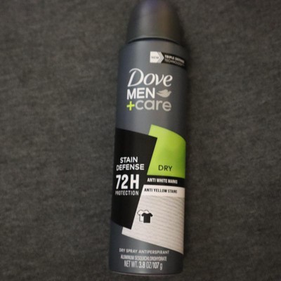 Dove Men+care 72-hour Stain Defense Dry Spray Antiperspirant ...