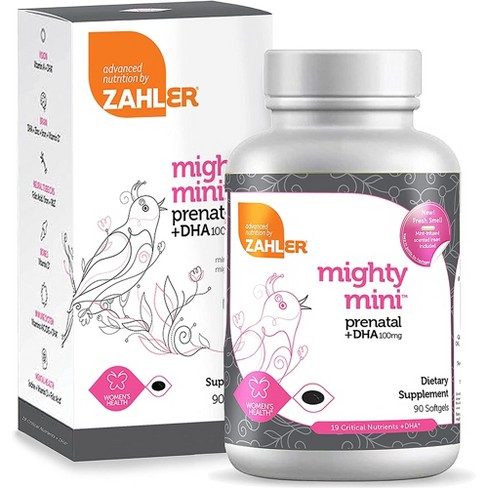 Zahler Mighty Mini Prenatal Dha, One A Day Prenatal Vitamins With Dha ...