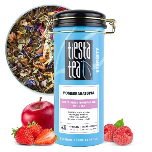 Tiesta Tea Pomegranatopia, White Loose Leaf Tea Tin - 3.5oz : Target