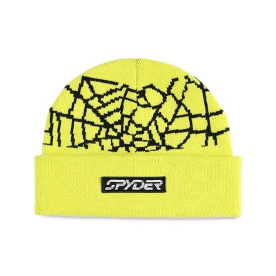 Spyder Boy's Nebula Rollover Lined Ski Beanie, Acid Yellow - Xs/s : Target