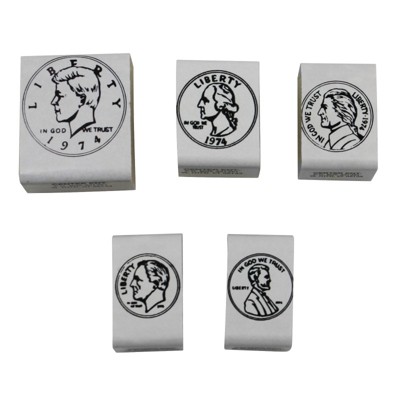 Ready 2 Learn Coin Stamps - Heads - Set Of 5 : Target