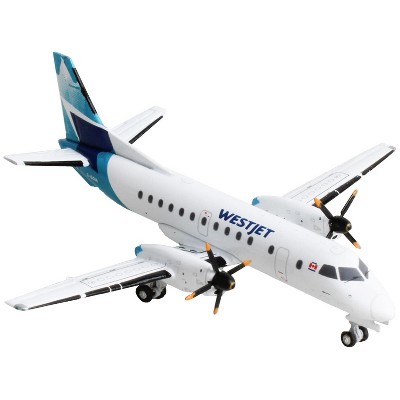 Saab 340b Commercial Aircraft "westjet Airlines" White With Blue Tail 1 ...