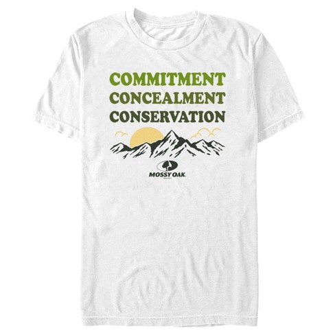 Men's Mossy Oak Commitment Concealment Conservation T-shirt - White ...