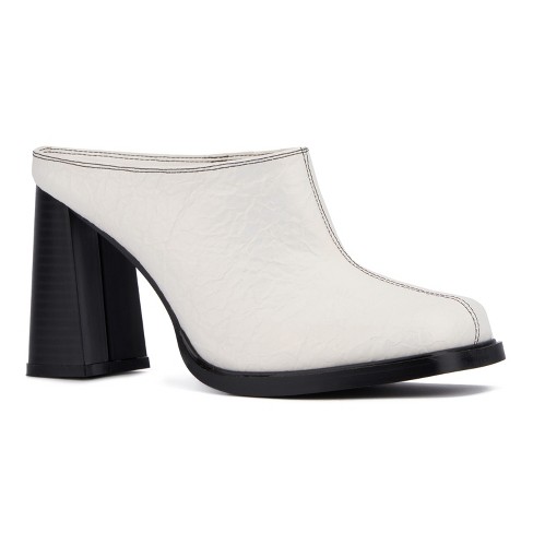 Olivia Miller Women's Moon Mule Heels - 11, White : Target